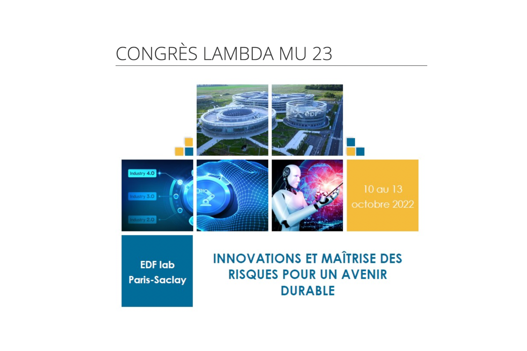 23ème congrès Lambda Mu